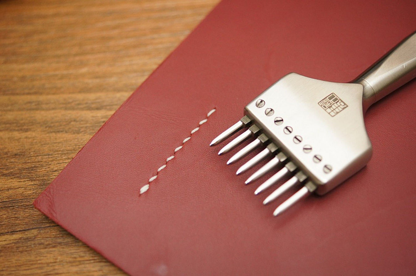 4Z DIY Leather Craft Set Of 2+9 Diamond Prongs Punching Tools, Prickin ...