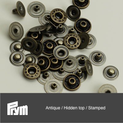 Italian 9.7mm PRYM (ex. Fiocchi) four-part S-spring snap buttons ...