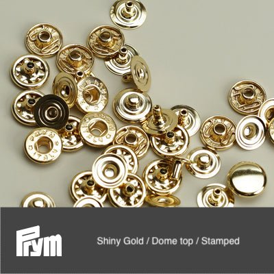 Italian 9.7mm PRYM (ex. Fiocchi) four-part S-spring snap buttons ...