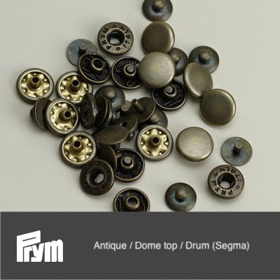Italian 9.7mm PRYM (ex. Fiocchi) four-part S-spring snap buttons ...