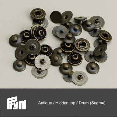 Italian 9.7mm PRYM (ex. Fiocchi) four-part S-spring snap buttons ...